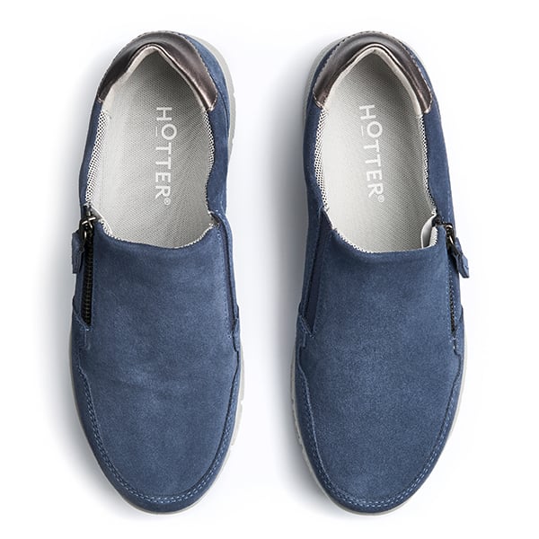 Hotter Skyla 3951 Navy Active Trainer with Zip – ChicShoetique